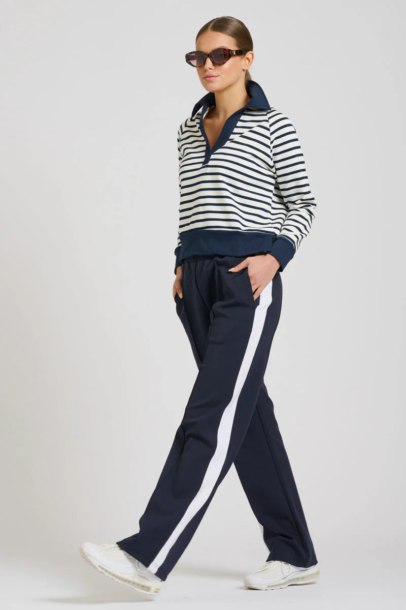 EST. 1971 | Scuba Track Pant | French Navy & Ivory – Harrip & Co.